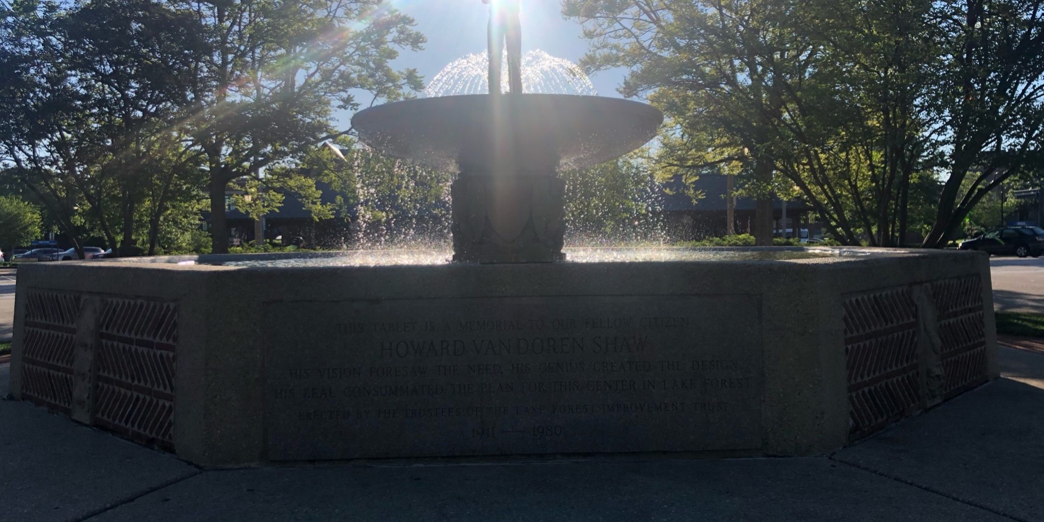 The Market Square Fountain in Lake Forest is turned on! - The ...